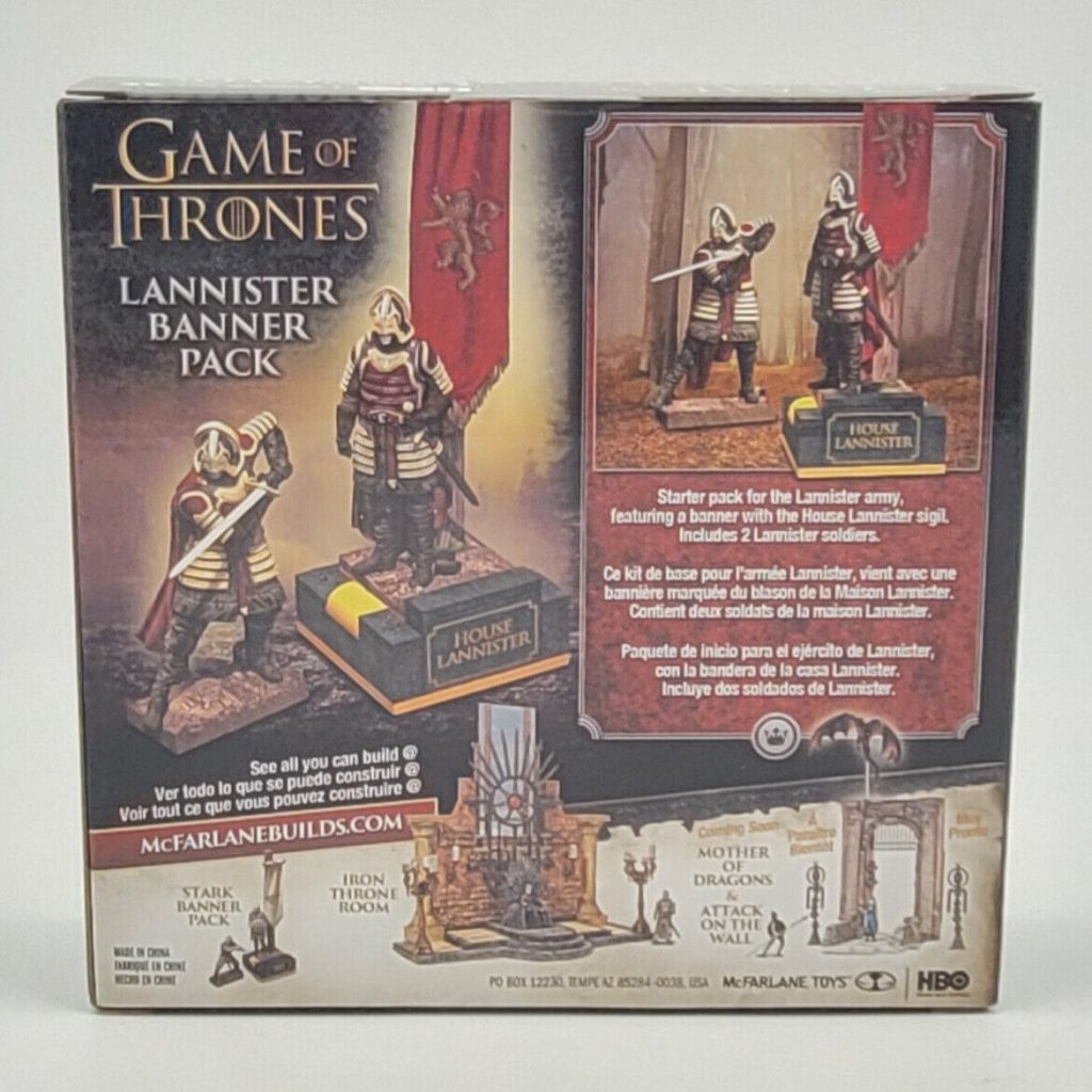 Game of Thrones McFarlane House Lannister Banner Pack - Xpress ...