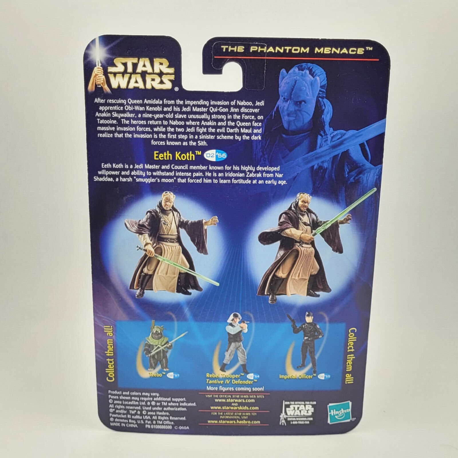 Star Wars SAGA 2002 #56 Eeth Koth (Jedi Knight) 1st Release - Xpress ...