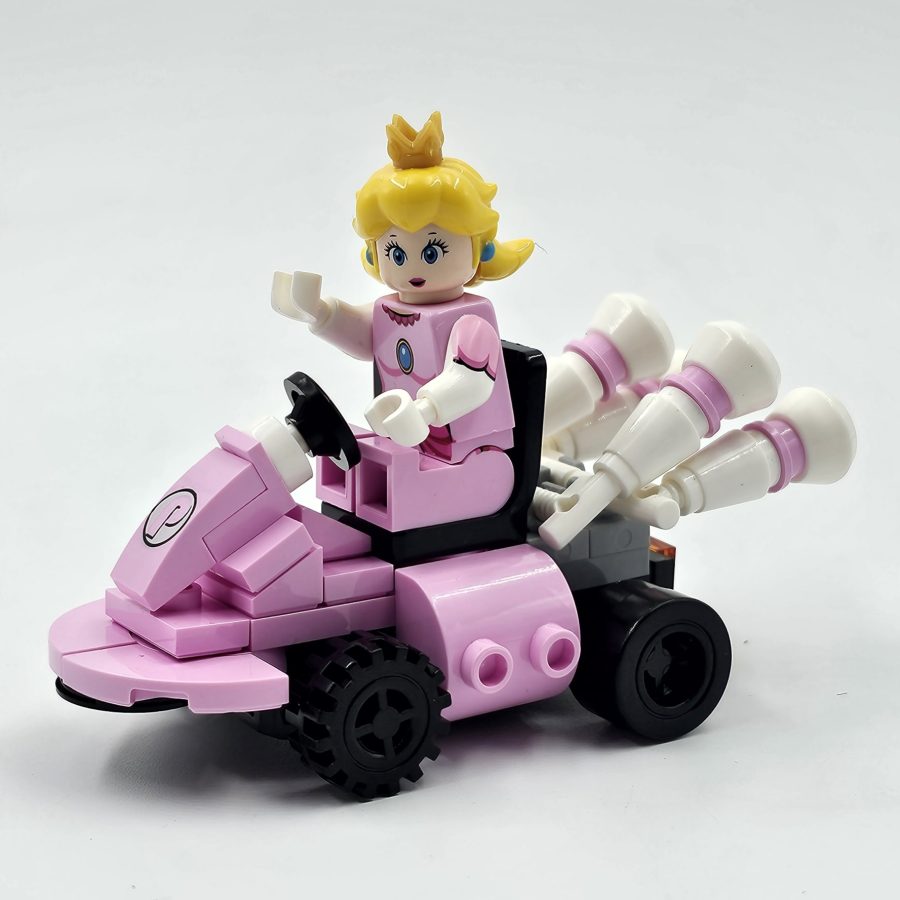 Princess Peach & Kart (Super Mario Bros) Minifigure Building Block