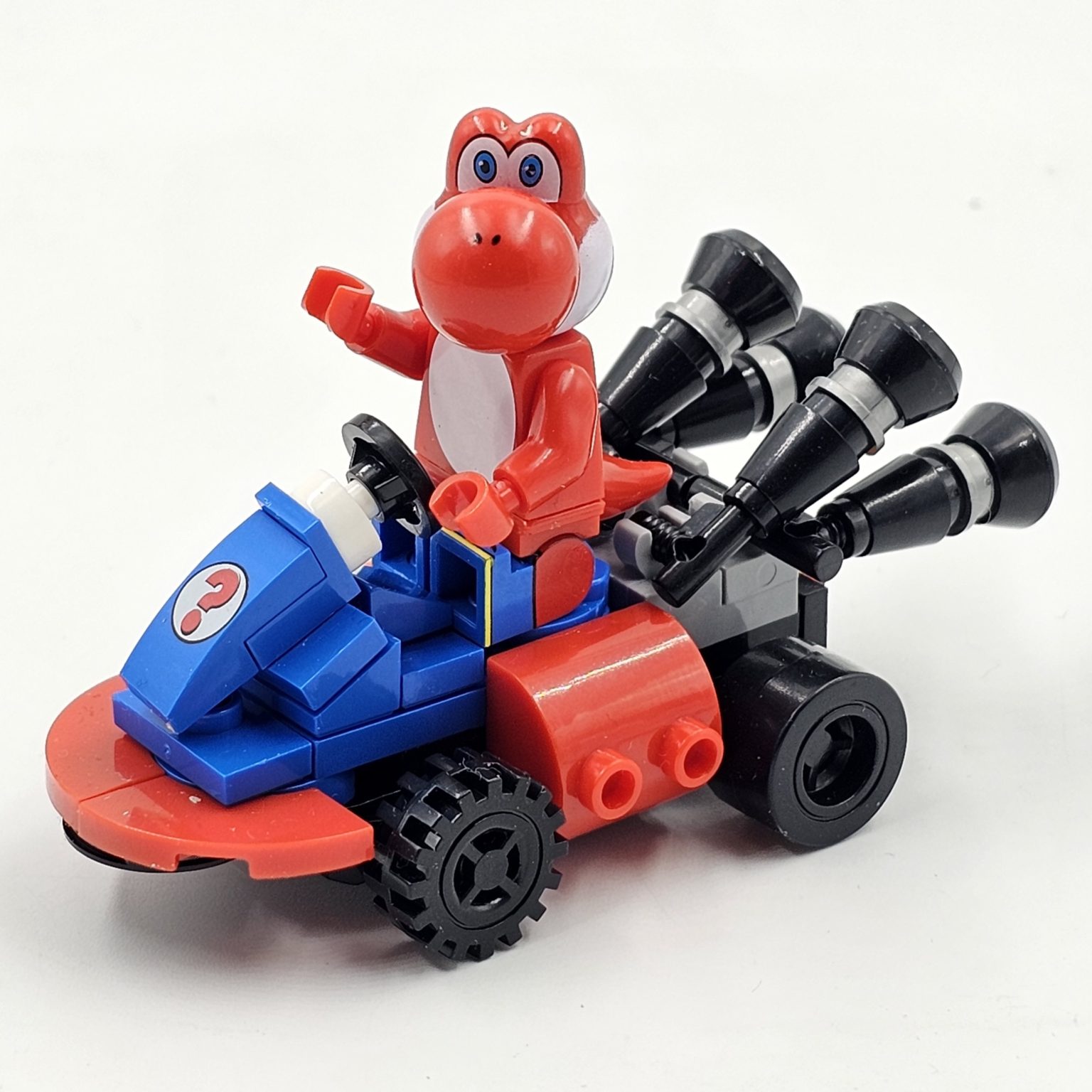 Dash Red Yoshi & Kart (Super Mario Bros) Minifigure Building Block