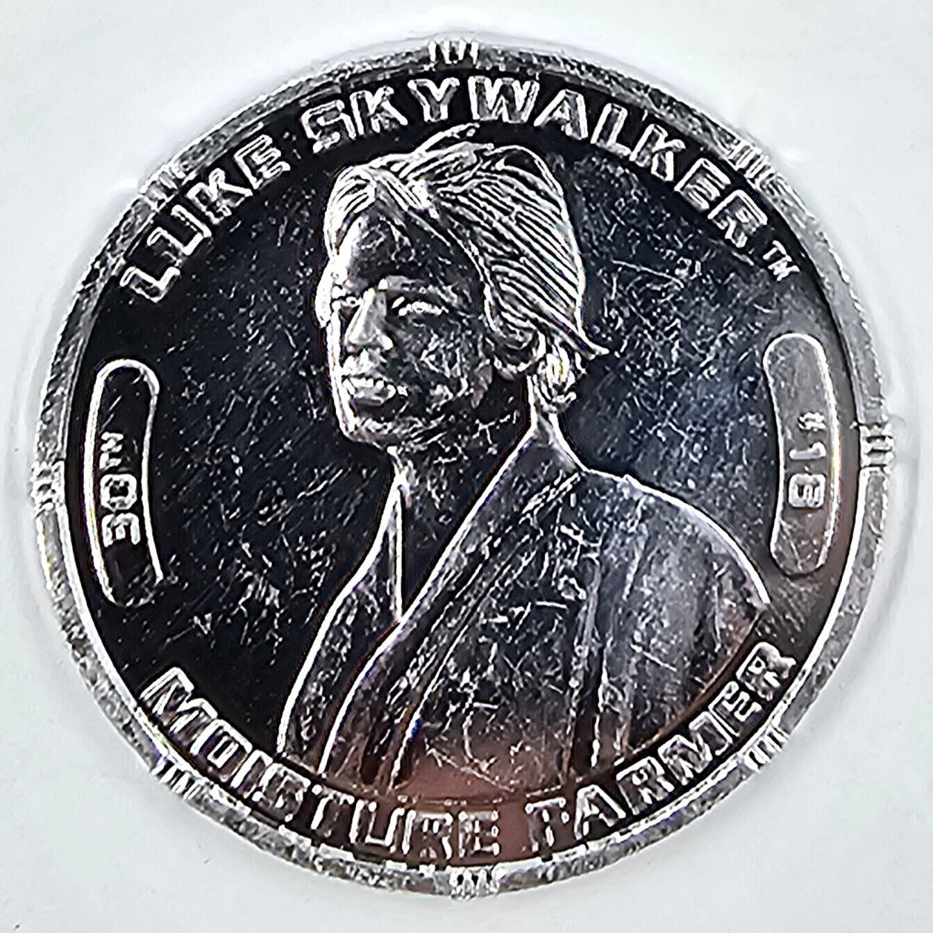 Star Wars 30th Anniversary TAC Luke Skywalker (Moisture Farmer) Coin ...