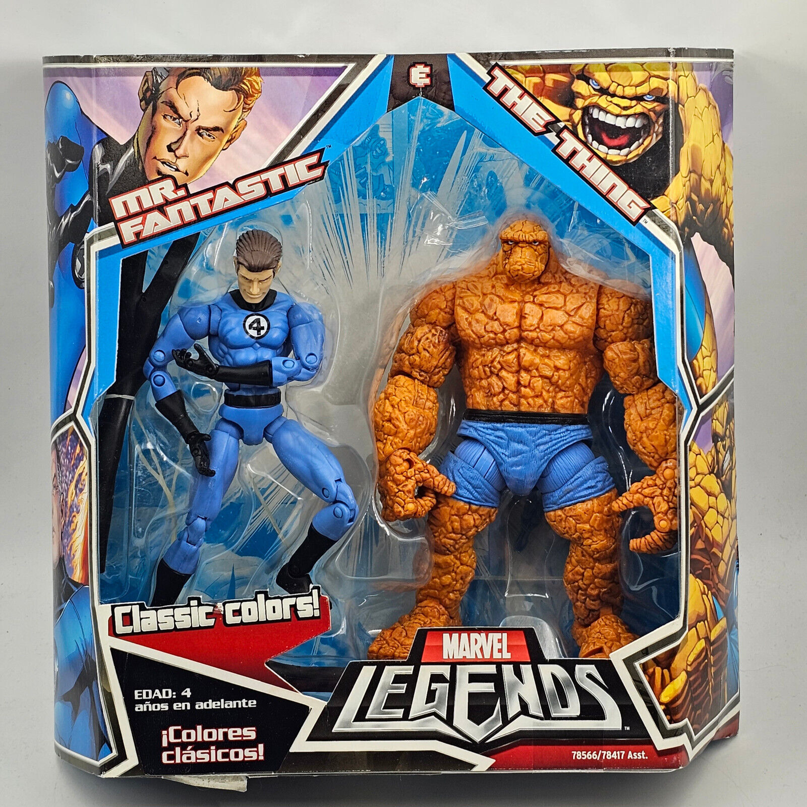 Marvel Legends Series 6 Inch Mr Fantastic The Thing 2 Pack